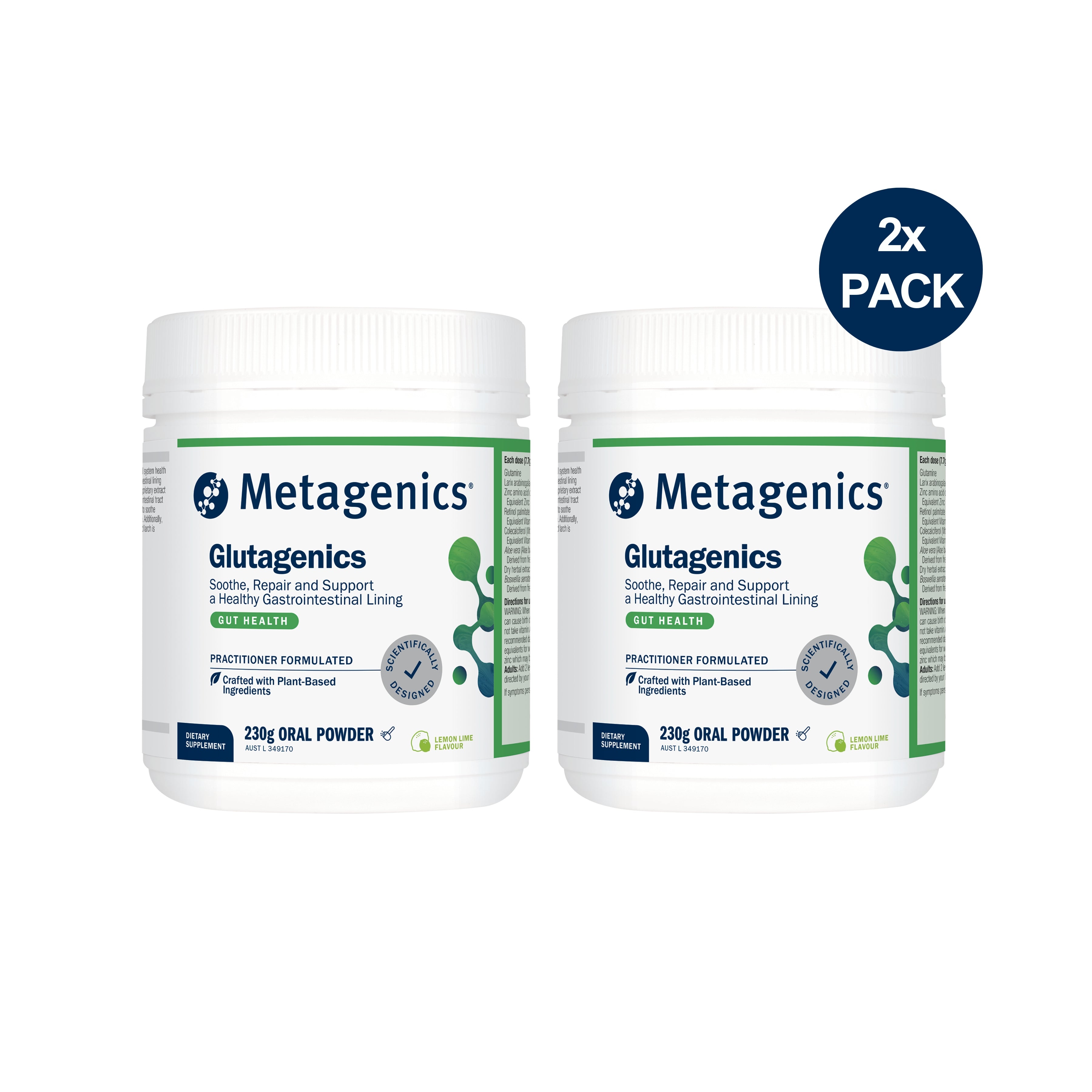 Metagenics Glutagenics 230g Powder to Repair Gastrointestinal Lining