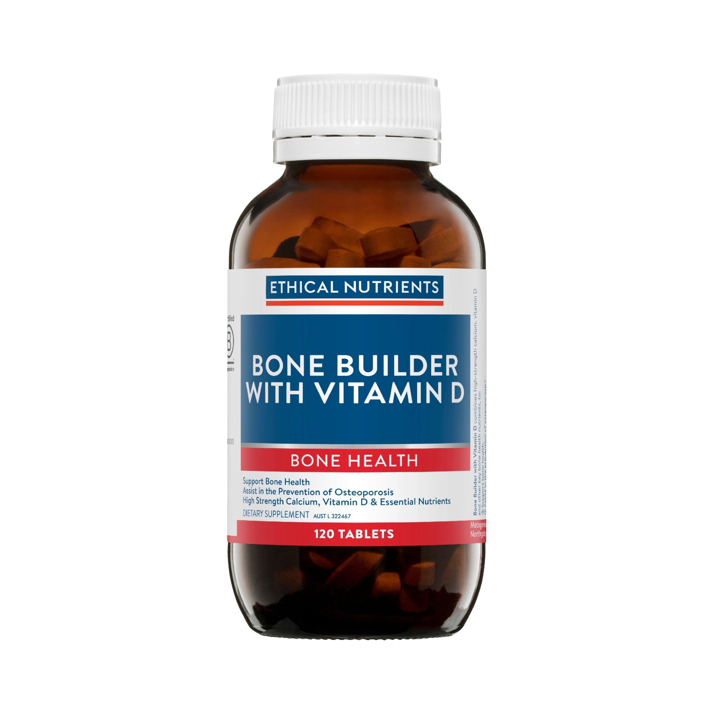 Ethical Nutrients Bone Builder with Vitamin D 120 Tablets – Metagenics
