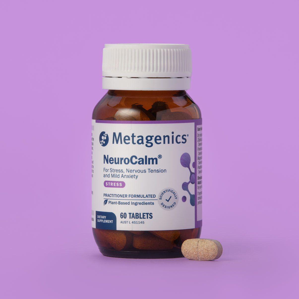 Metagenics NeuroCalm 60 Tablets for Stress & Nervous Tension