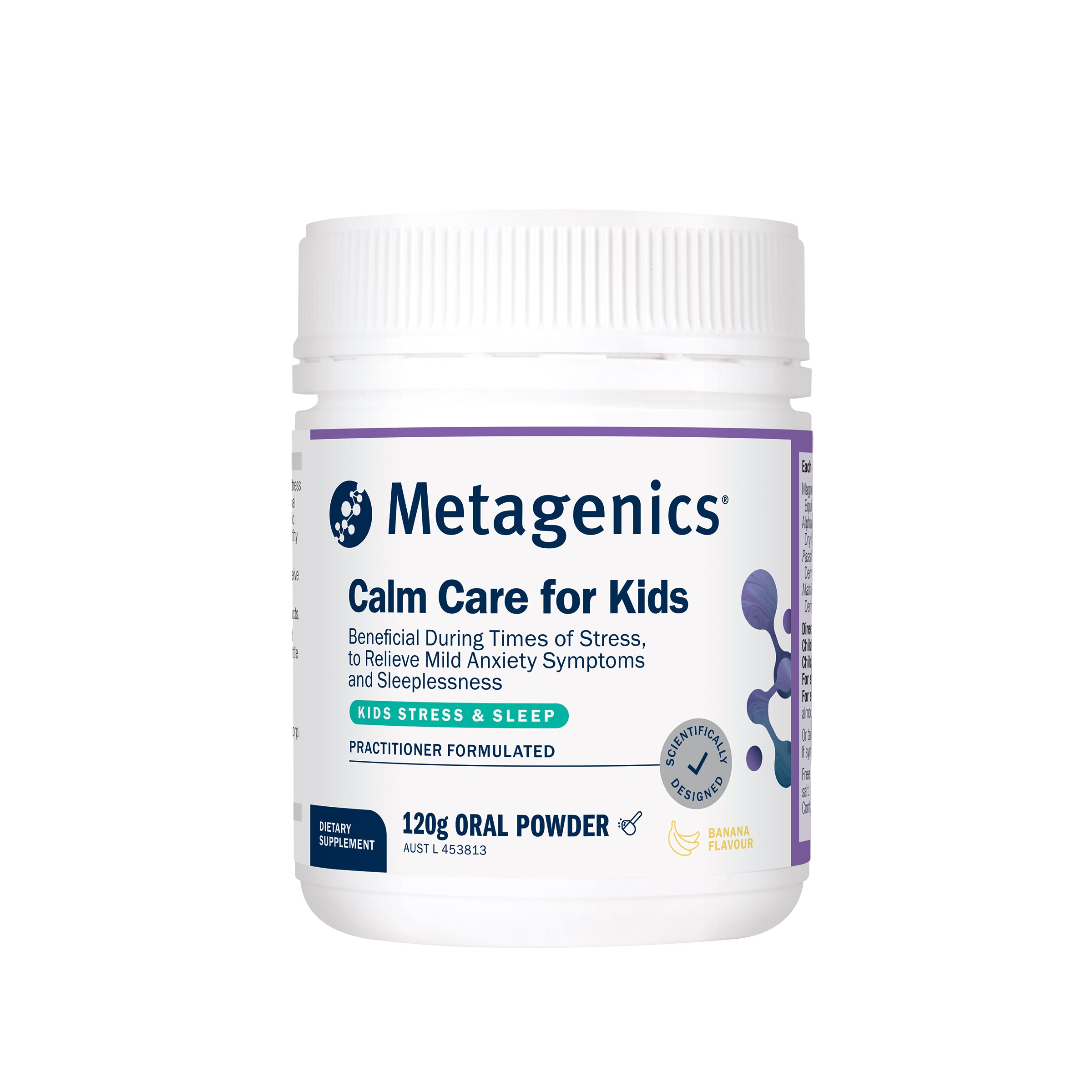 Metagenics Calm Care for Kids Banana 120g Powder for Sleep