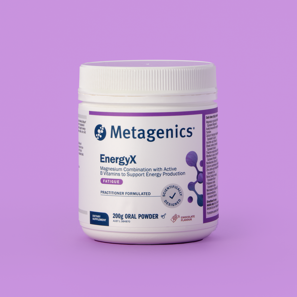 Metagenics EnergyX Chocolate Magnesium Powder 200g for Energy