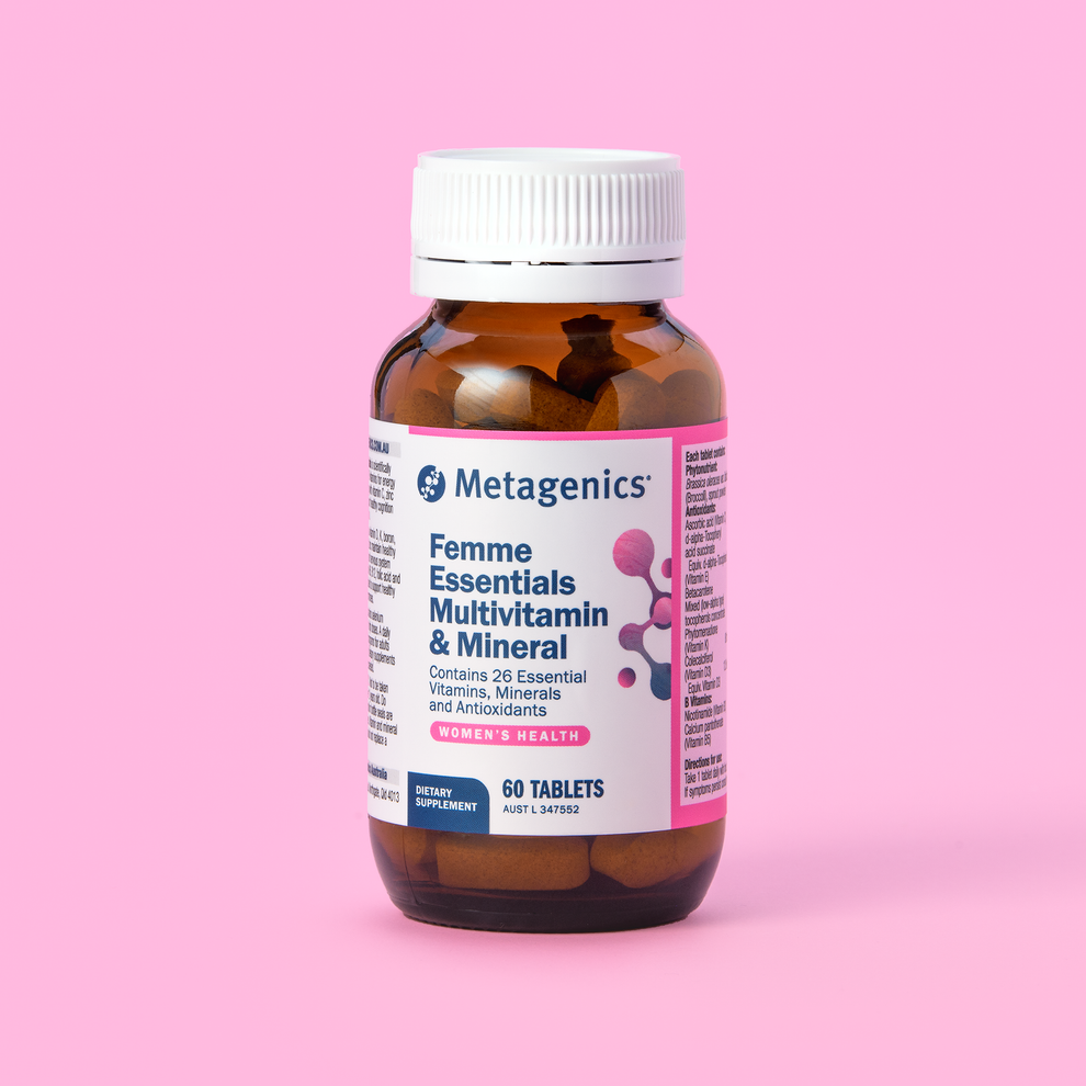 Metagenics Femme Essentials Multivitamin & Mineral 60 Tablets for Daily ...