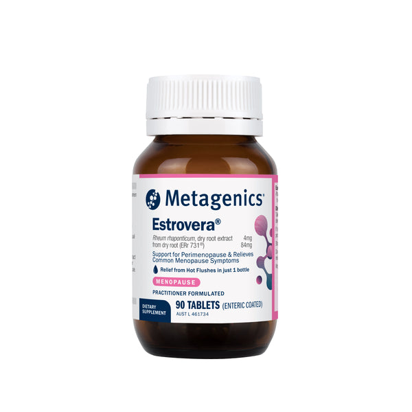 Metagenics Estrovera®: Relieve Menopause Hot Flushes in just 1 bottle!