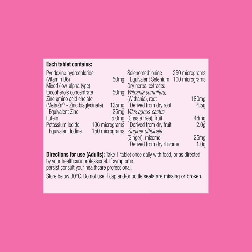 Metagenics PMS Ease 30 Tablets for Healthy Cycles and Hormone Support