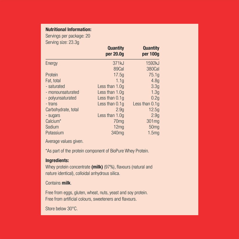 Metagenics Bio Pure Whey Protein 400g Powder for Muscle Growth