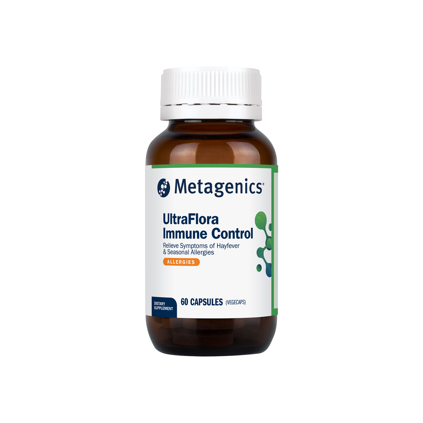 Metagenics UltraFlora Immune Control 60 Capsules for Allergy Symptoms