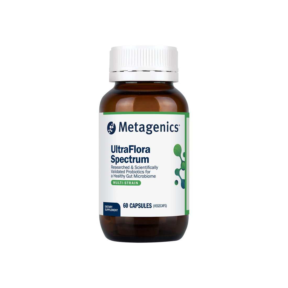 Metagenics UltraFlora Spectrum 60 Capsules for Digestive Function ...