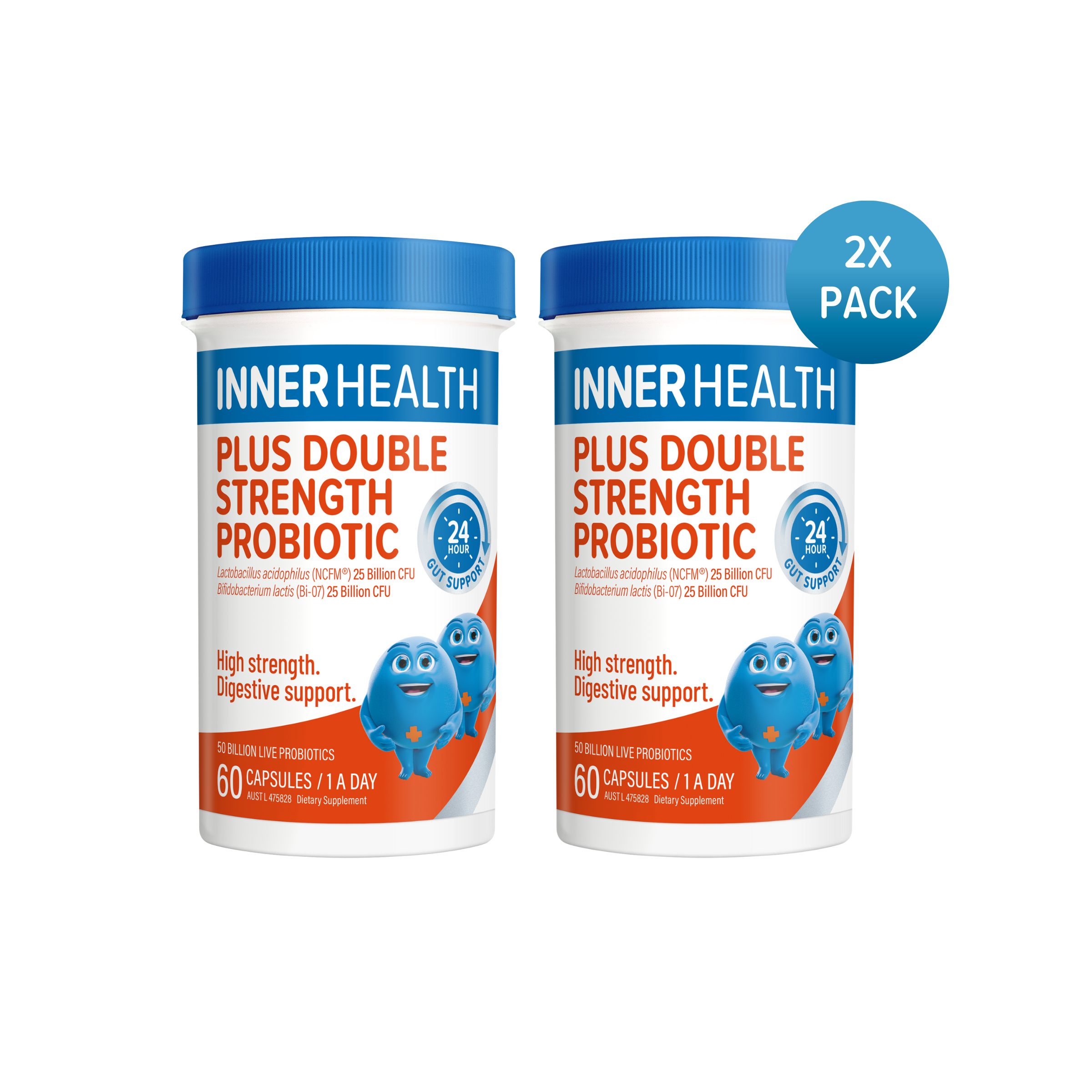 Inner Health Plus Double Strength Probiotic 60 Capsules – Metagenics