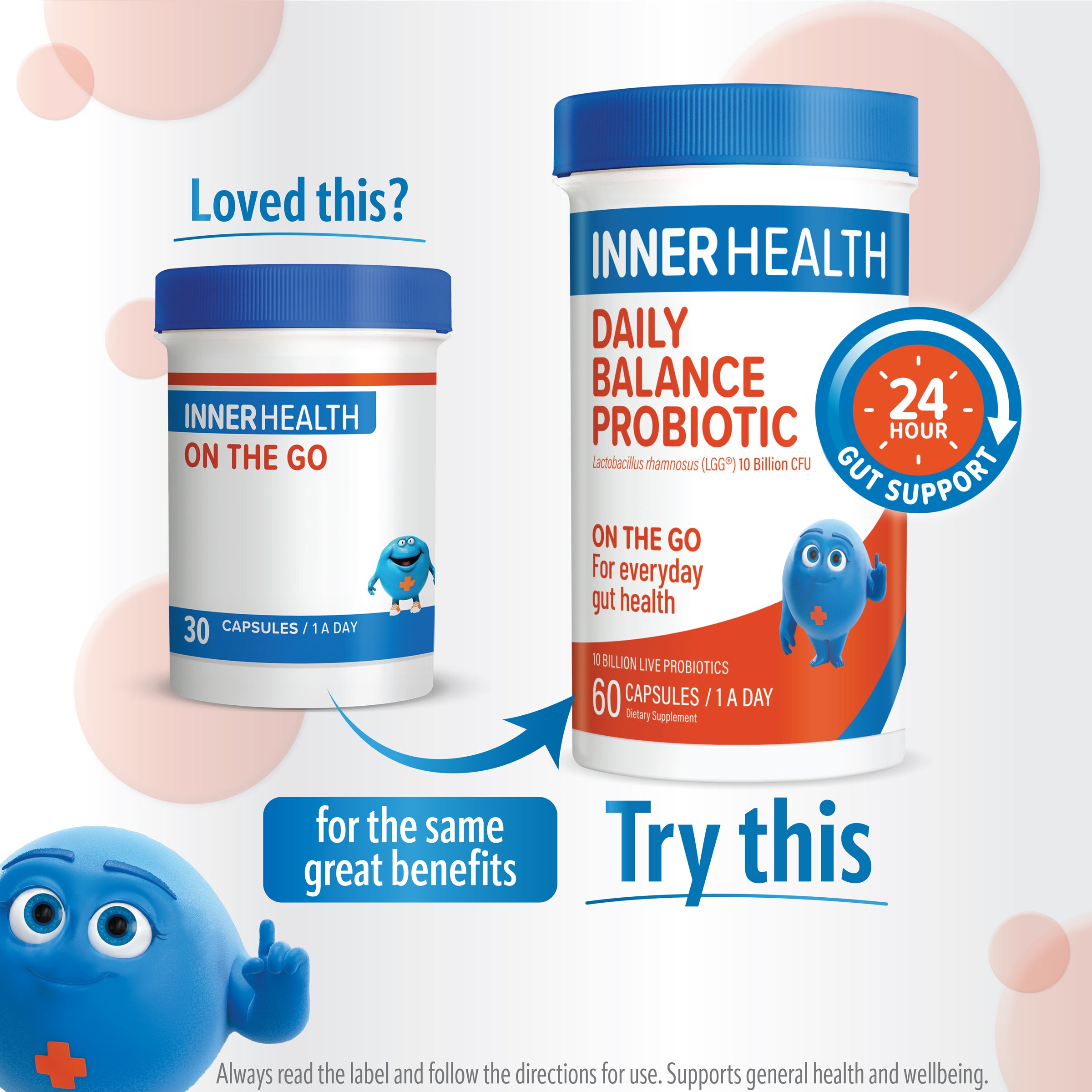 Inner Health Daily Balance Probiotic 60 Capsules – Metagenics