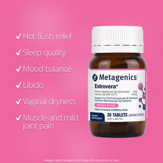 Metagenics Estrovera®: 1 Daily Tablet, 8 Menopause Symptoms Relieved!
