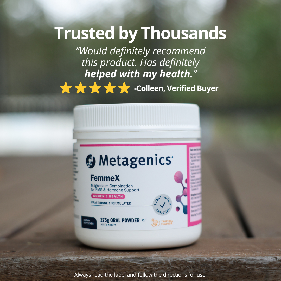 Metagenics FemmeX Tropical 275g Powder with Magnesium for Women