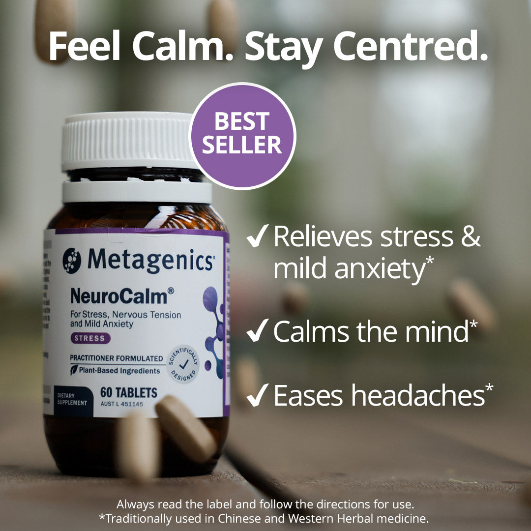 Metagenics NeuroCalm 120 Tablets for Stress & Nervous Tension