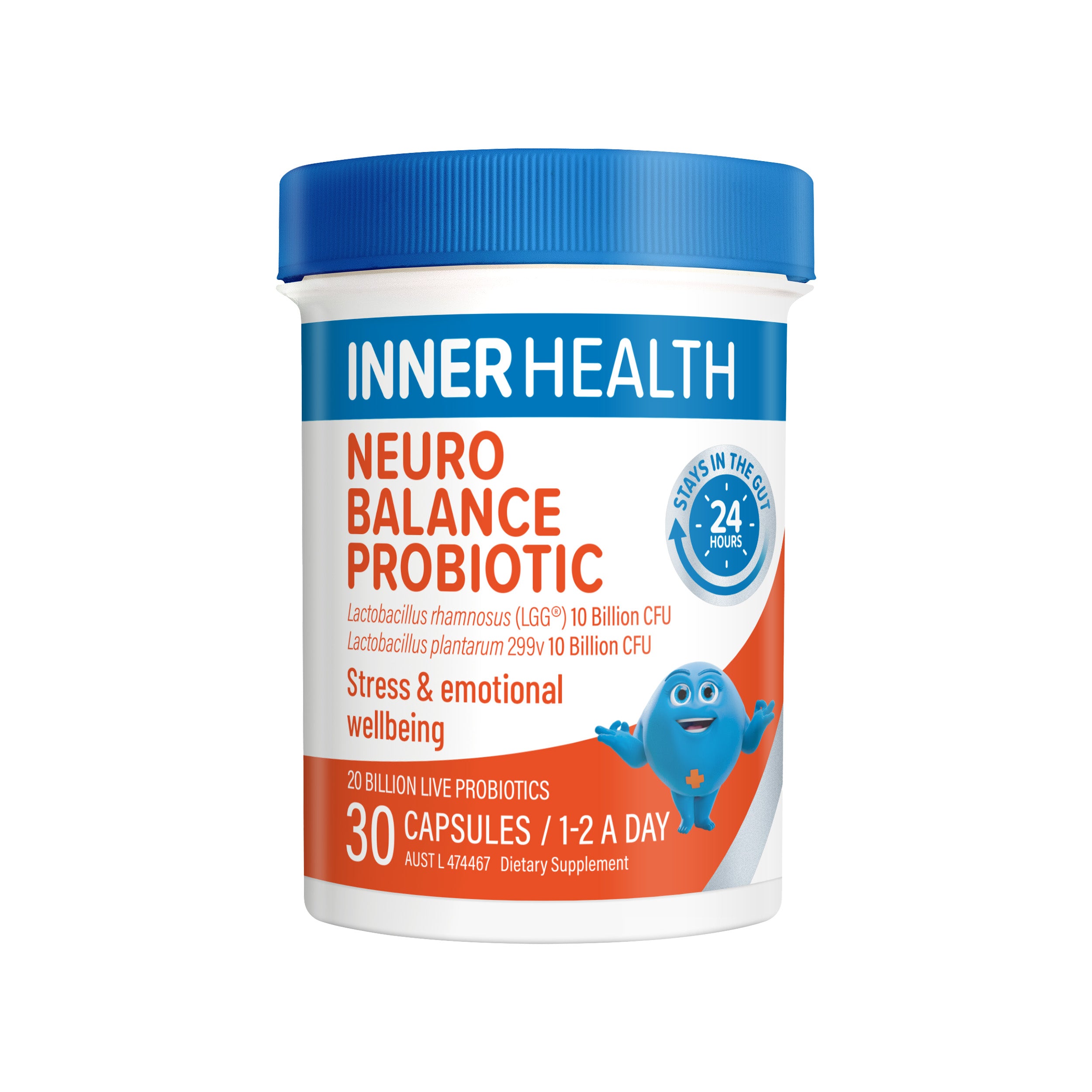 Inner Health Neuro Balance Probiotic 30 Capsules – Metagenics