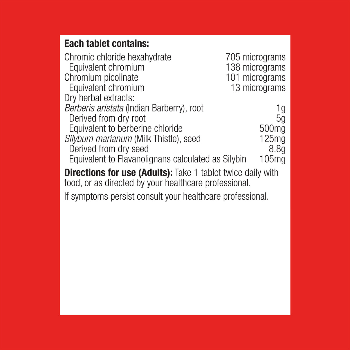 Metagenics Resist-X Advanced 60 Tablets for Supporting Blood Sugar ...