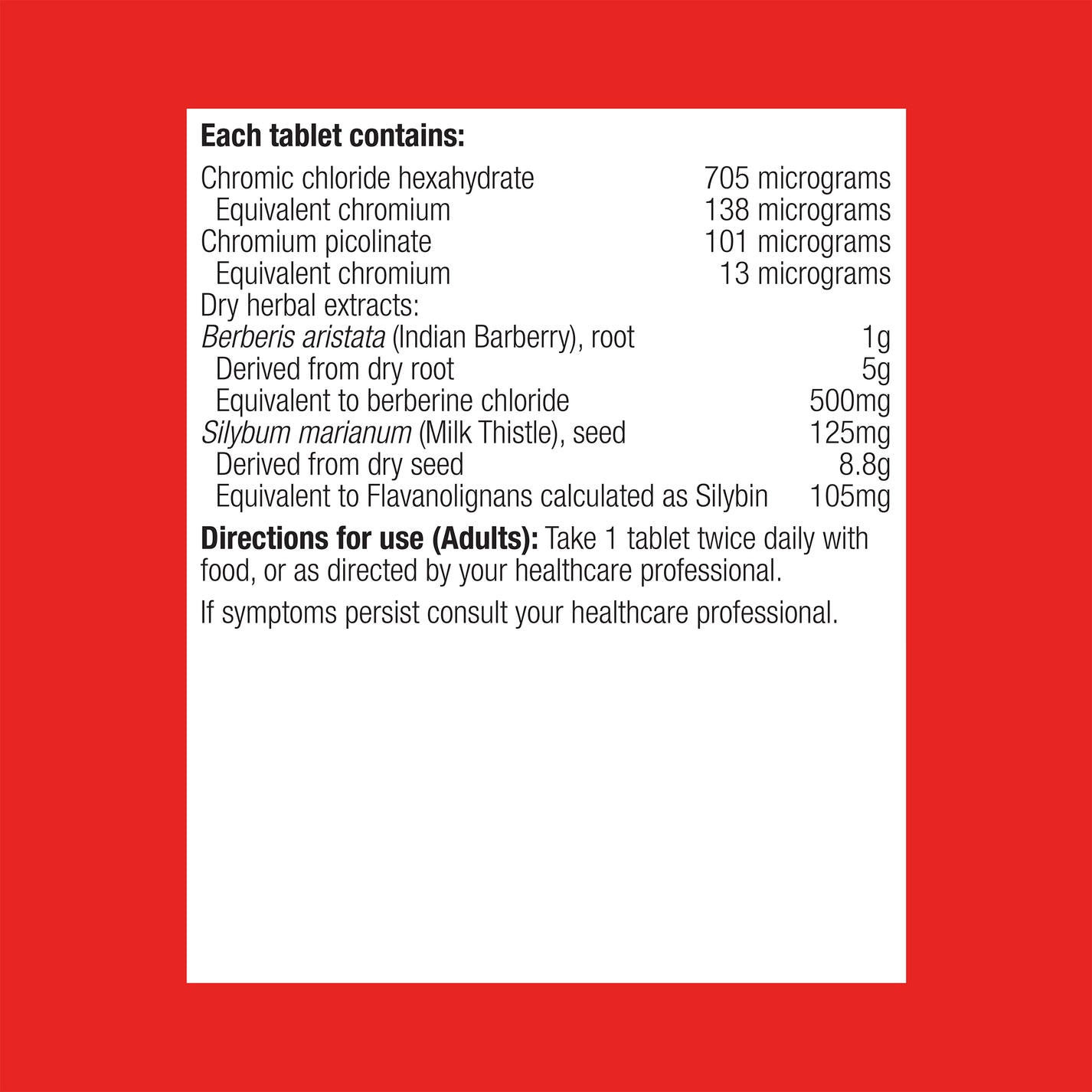 Metagenics Resist-X Advanced 60 Tablets for Supporting Blood Sugar ...